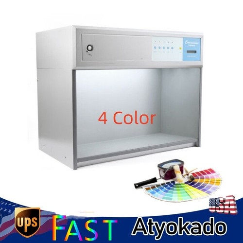 Color Assessment Cabinet Color Matching Light Box 4 Lights Sources ...