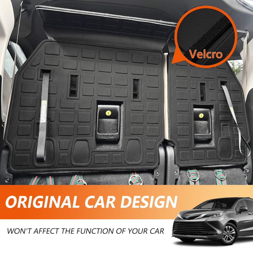 For 2021-2024 Toyota Sienna 3rd Row Cargo Liner Rear Trunk Liner ...