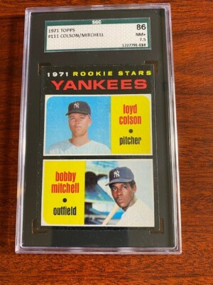 1971 Topps #111 Yankees Rookie Stars. SGC 86 NRMT+ | eBay