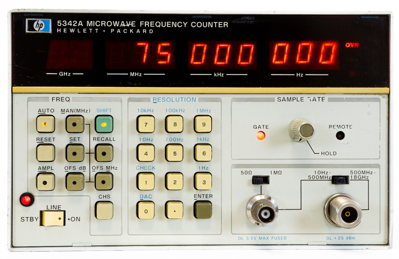 HP Agilent Keysight 5342A Microwave Frequency Counter 10hz - 18ghz for ...