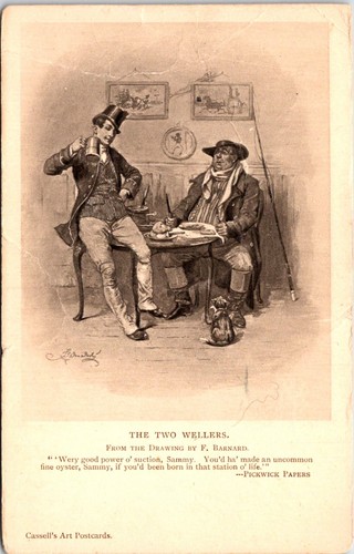 Barnard Drawing Artwork Two Wellers Drinking Cassell's Postcard E117 | eBay
