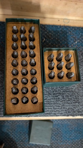 2-Sets of Vintage Greenfield Steel Stamp Punch Letters / Numbers ...