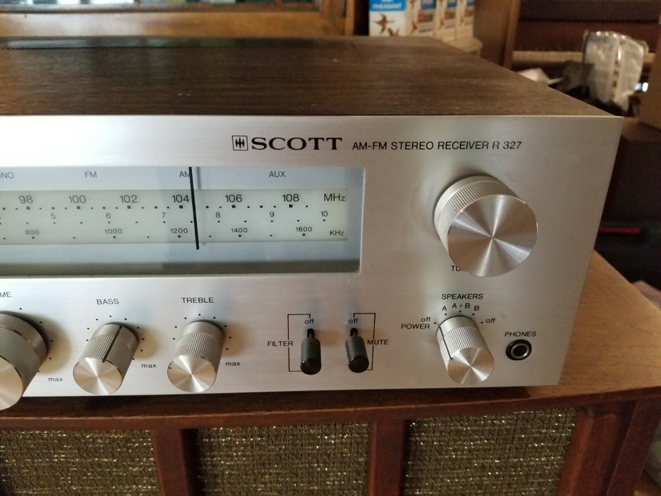 Vintage Scott R327 Receiver - Wood Grain - Nice shape, | eBay