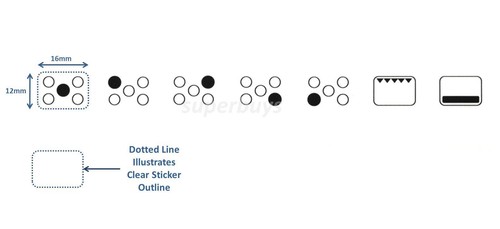 5 Hob Adhesive Oven Stove Knob Switch Range Sticker Replacement Label ...