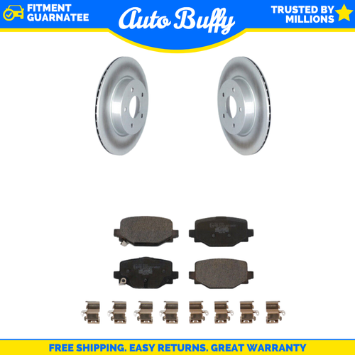 Rear Coated Disc Brake Rotors And Ceramic Pads Kit For INFINITI QX50 ...