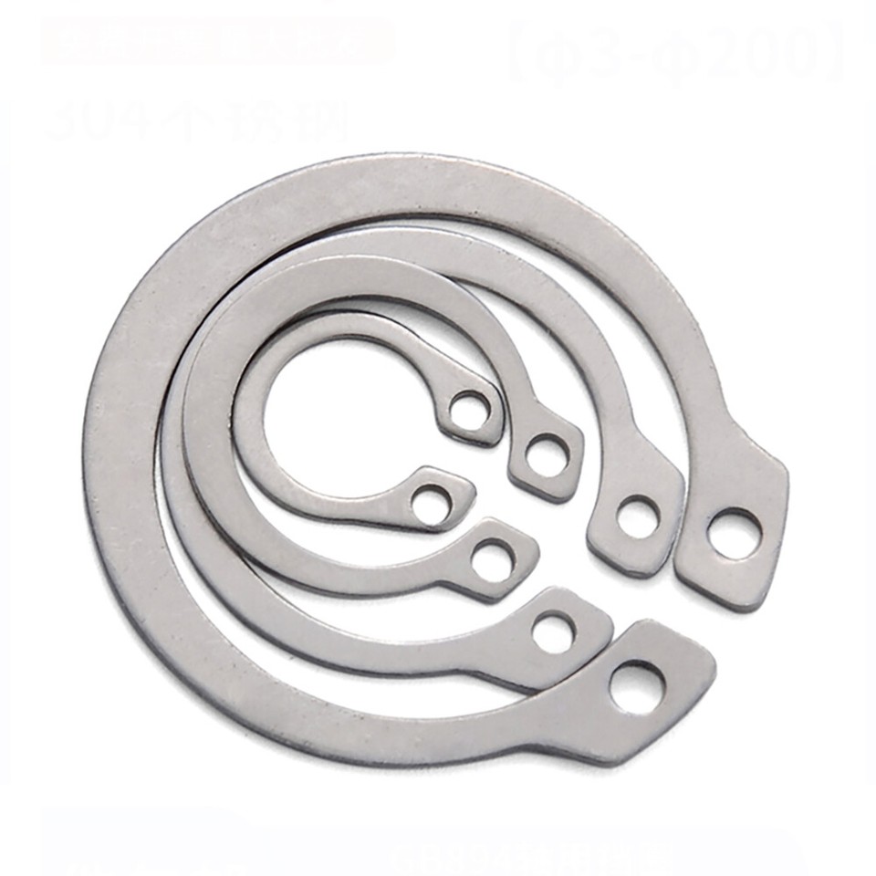 A2 Stainless Steel External Circlips Retaining Rings Snap CirClip 6mm ...