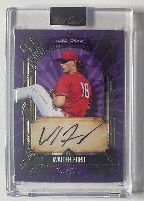 2024 wild card 5 card draw baseball Walter Ford Autograph Auto /4 | eBay