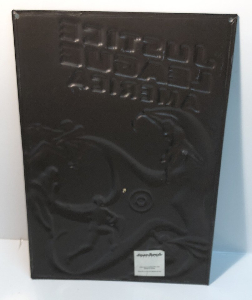 The Justice League Of America Metal Sign Embossed 3D Look Marvel 9" X ...