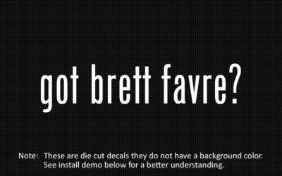 (2x) got brett favre? Sticker Die Cut Decal vinyl | eBay