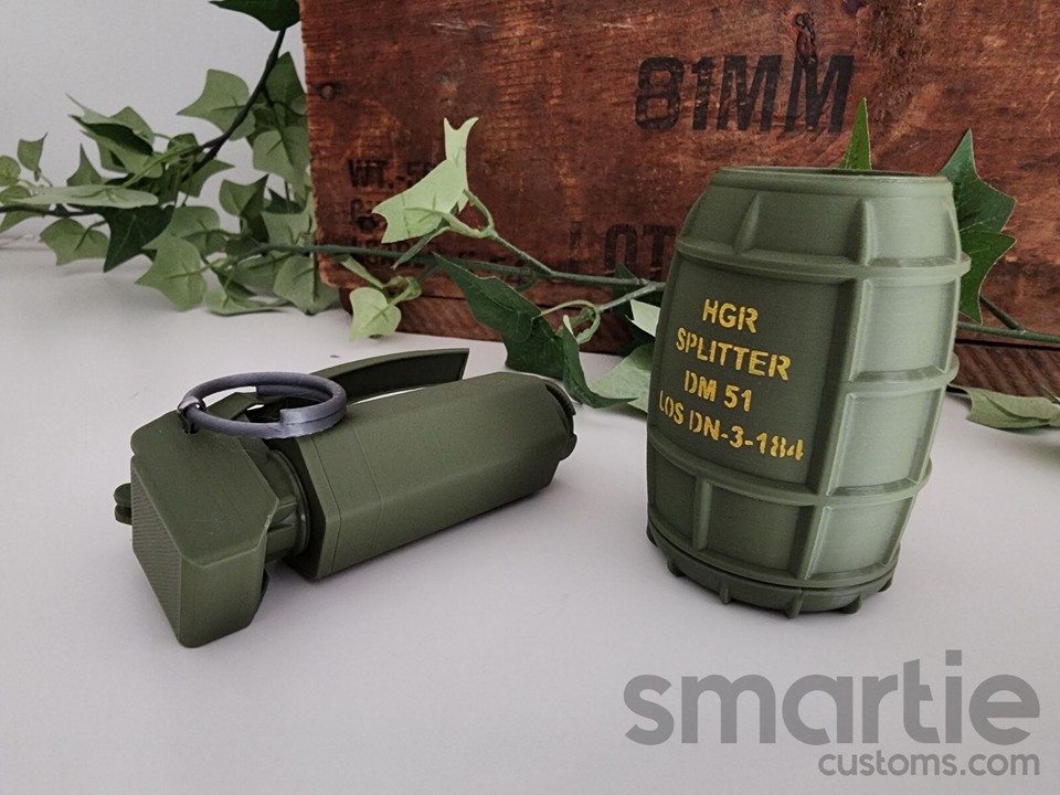 FAKE DM51 German Hand Frag Stun Grenade - Accurate Size Plastic Replica ...