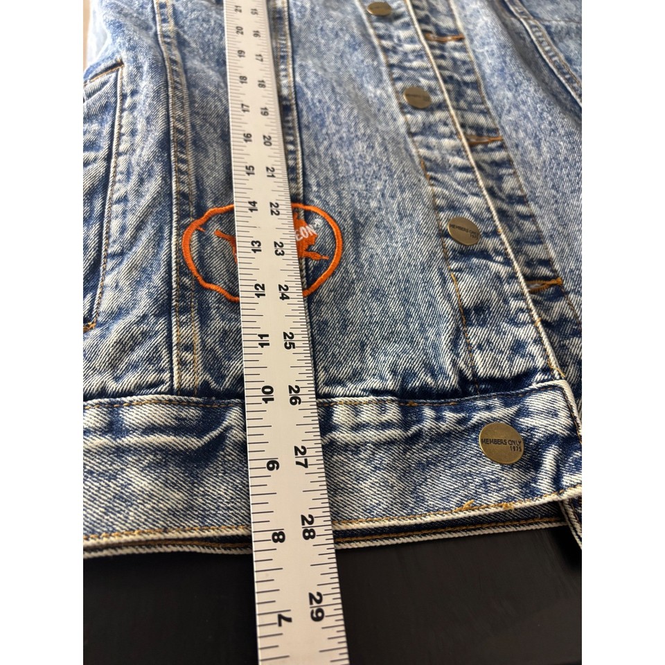 Members Only Nickelodeon Jean Denim Jacket 2XL Rugrats Hey Arnold ...