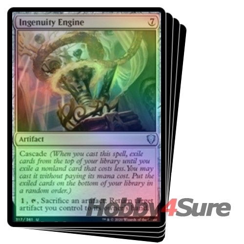 Foil Ingenuity Engine X4 M/NM Magic: The Gathering MTG Commander ...