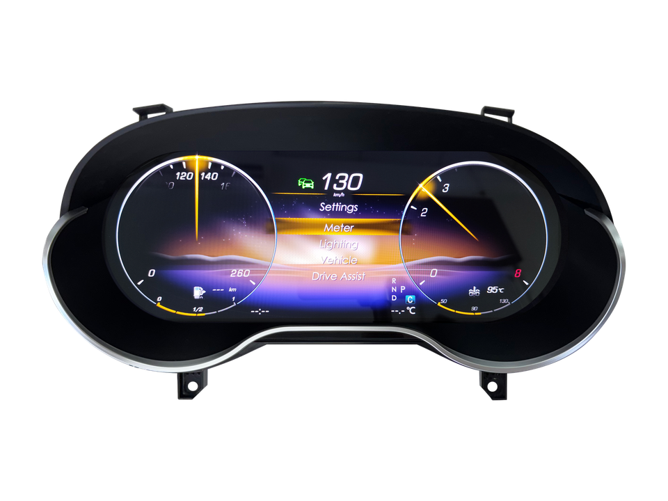 Car LCD 12.3" Digital Instrument Cluster Carplay For Benz A Class/GLA ...