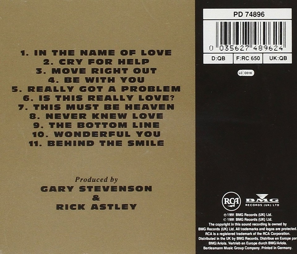 Rick Astley Free (CD) | eBay