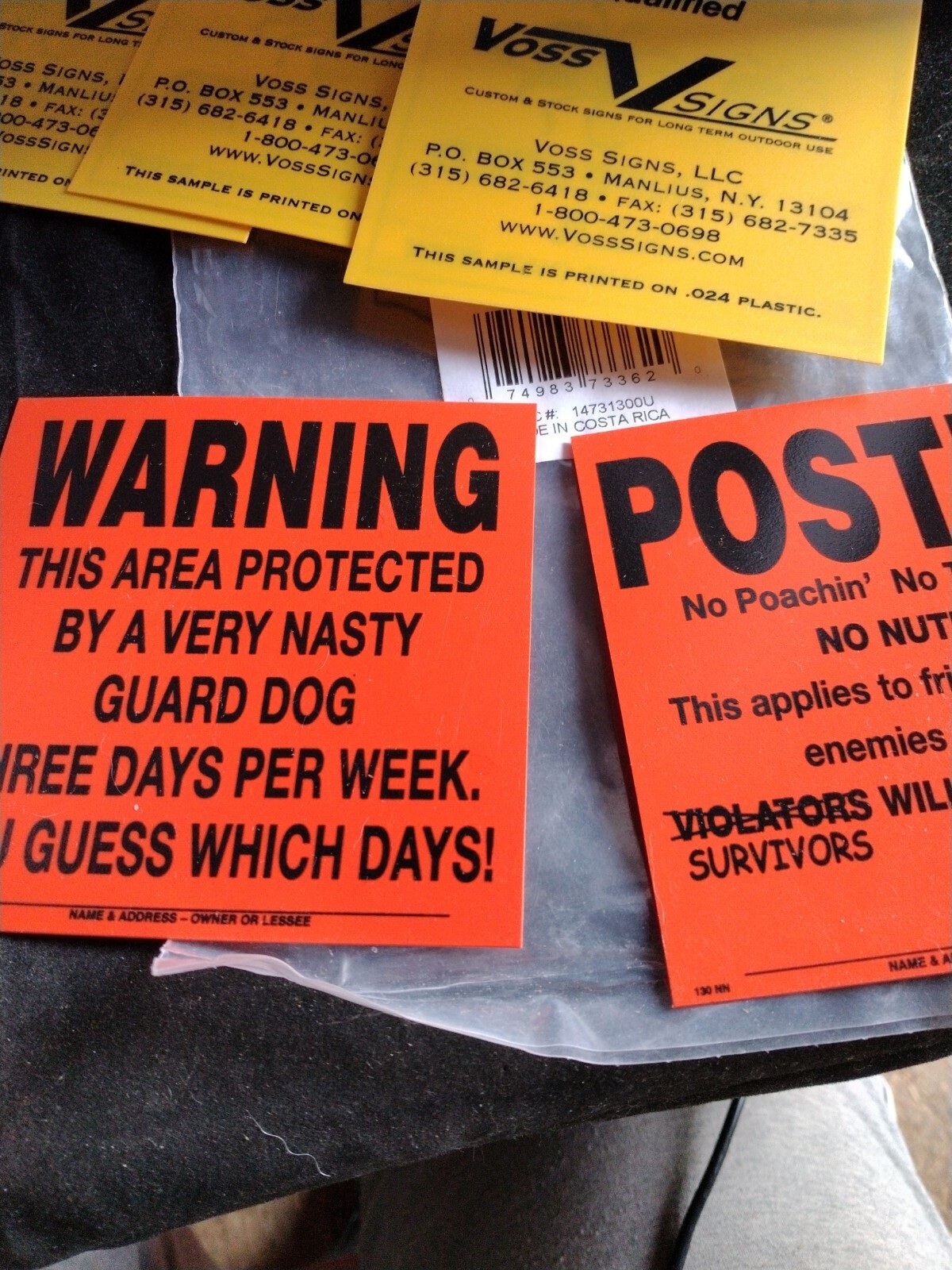 Danger Warning Sticker Signs Panduit Voss | eBay