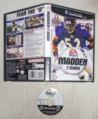 Madden NFL 2005 (Nintendo GameCube, 2004) Disc, Case, Repro Box Art ...