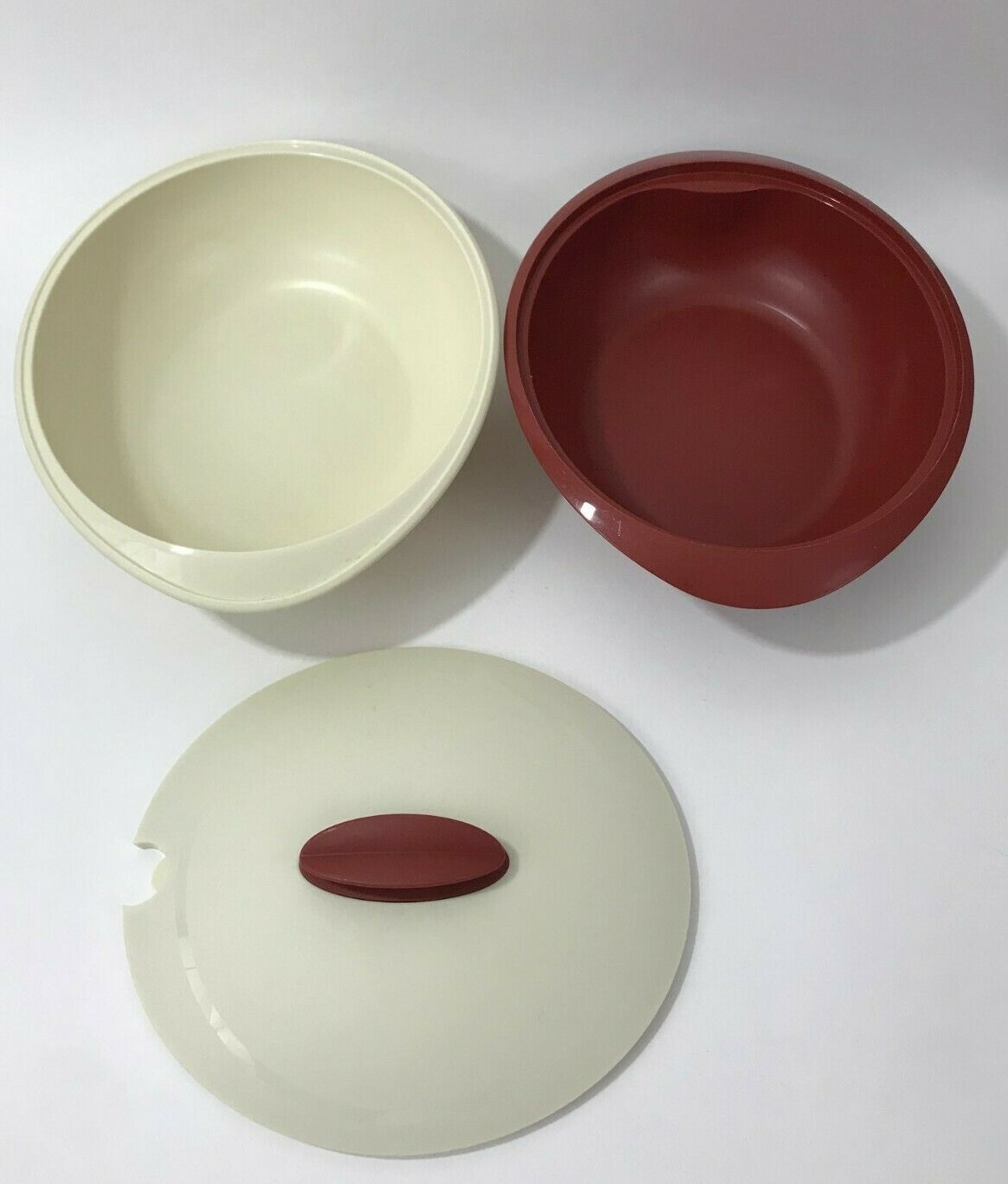 Tupperware Microwave Insulated Heat Serve/Store Bowl 4948B-1,5005A-1 ...