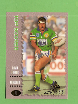 1994 MASTERS RUGBY LEAGUE CARD #14 DAVID FURNER, CANBERRA RAIDERS | eBay