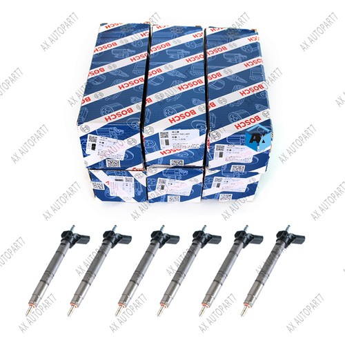 BOSCH Fuel Injector Common Rail x6 For Audi VW Porsche 2.7T 3.0T ...