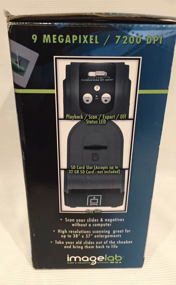 Imagelab 9 Megapixel Slide & Negative Scanner 7200 DPI Model FS9T ...