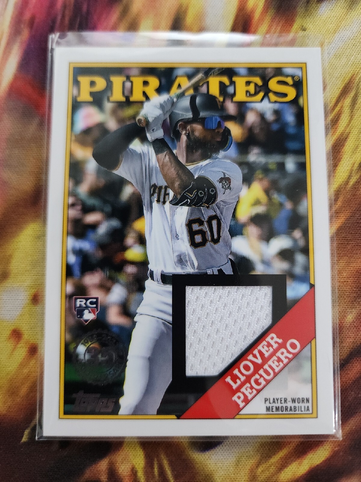 2023 Topps Series 2 1988 Liover Peguero Pittsburgh Pirates Relic Card ...
