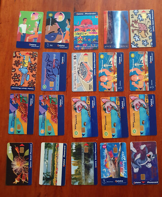 MIXED LOT (20 cards) USED TELSTRA PHONE CARDS - COLLECTABLE | eBay ...
