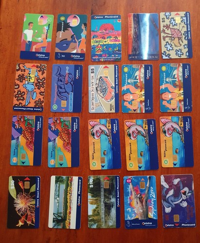 MIXED LOT (20 cards) USED TELSTRA PHONE CARDS - COLLECTABLE | eBay ...