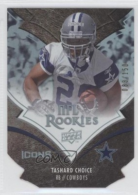 2008 Upper Deck Icons NFL Rookies Silver Die-Cut /150 Tashard Choice ...