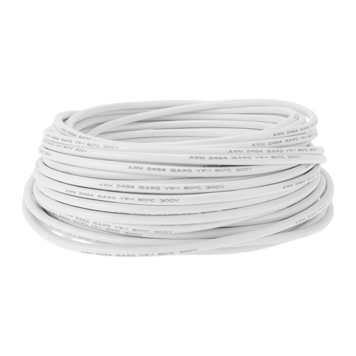 Ground Wire Power Wire 3000cm White TC 16AWG Fully Insulated& Soft ...