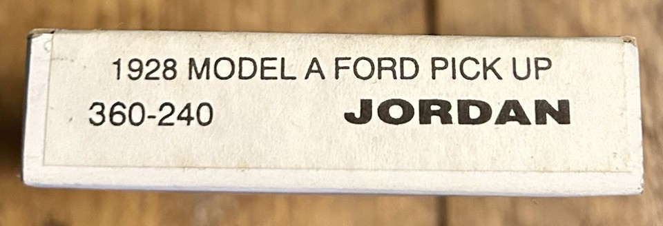 Jordan Highway Miniatures 1928 Model ‘A’ Ford Pick Up Truck HO Scale ...