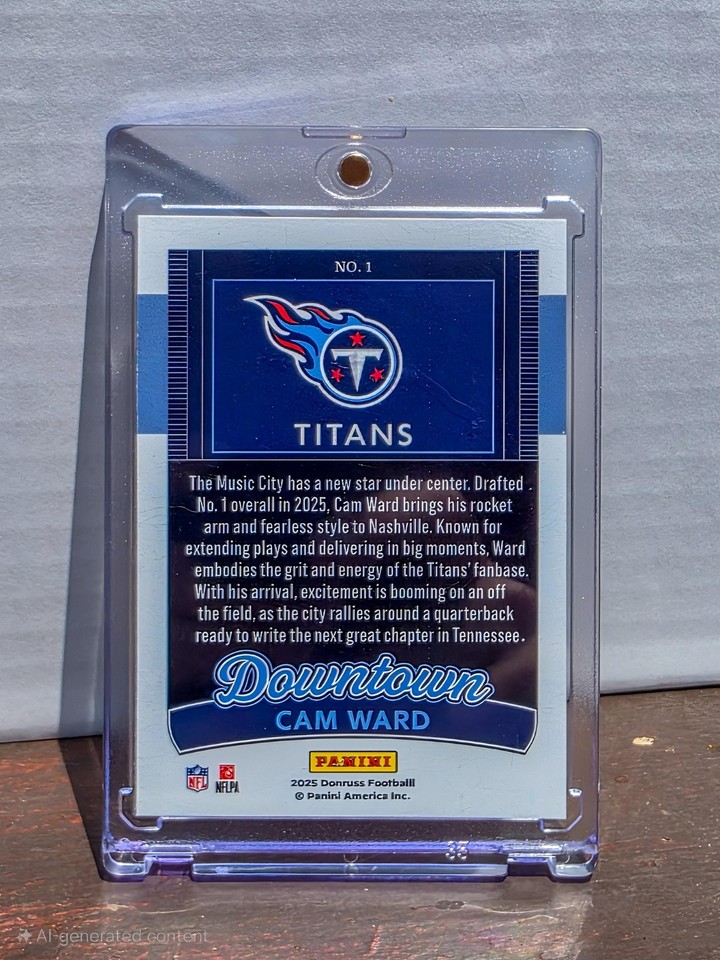 Custom Cam Ward Downtown Rookie Card | Tennessee Titans Fan Collectible ...