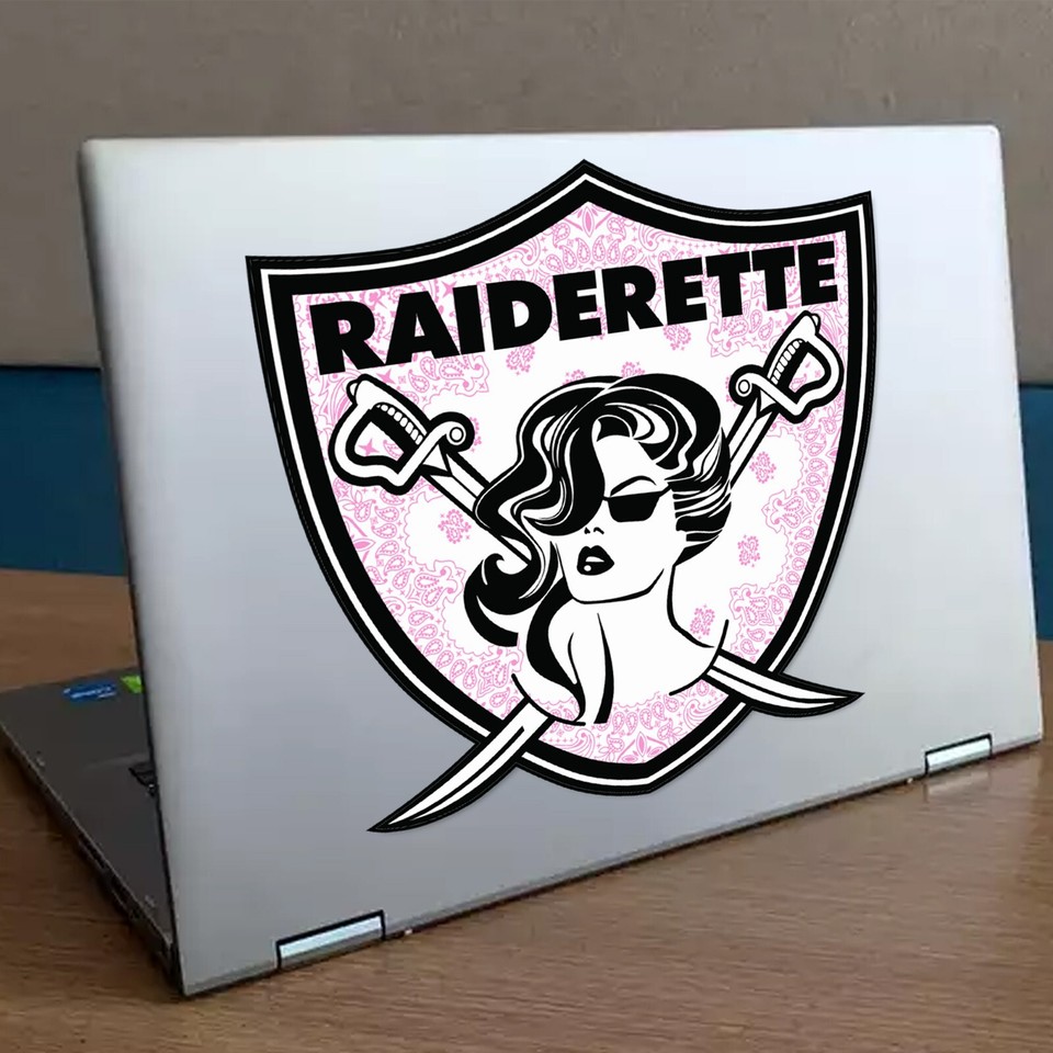 Las Vegas Raider Raiderette Bandanna sticker- Football fan female ...