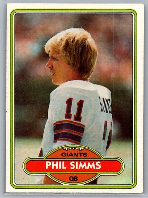 1980 Topps - #225 Phil Simms (RC) - HOF EX-NM *TEXCARDS* | eBay