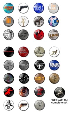 BLADE RUNNER 25 or 38mm button badge / magnet. Blaster Deckard 2049 K ...
