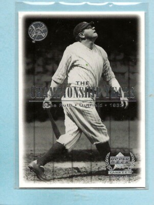 BABE RUTH - 2000 Upper Deck Yankee Legends "The Championship Years ...