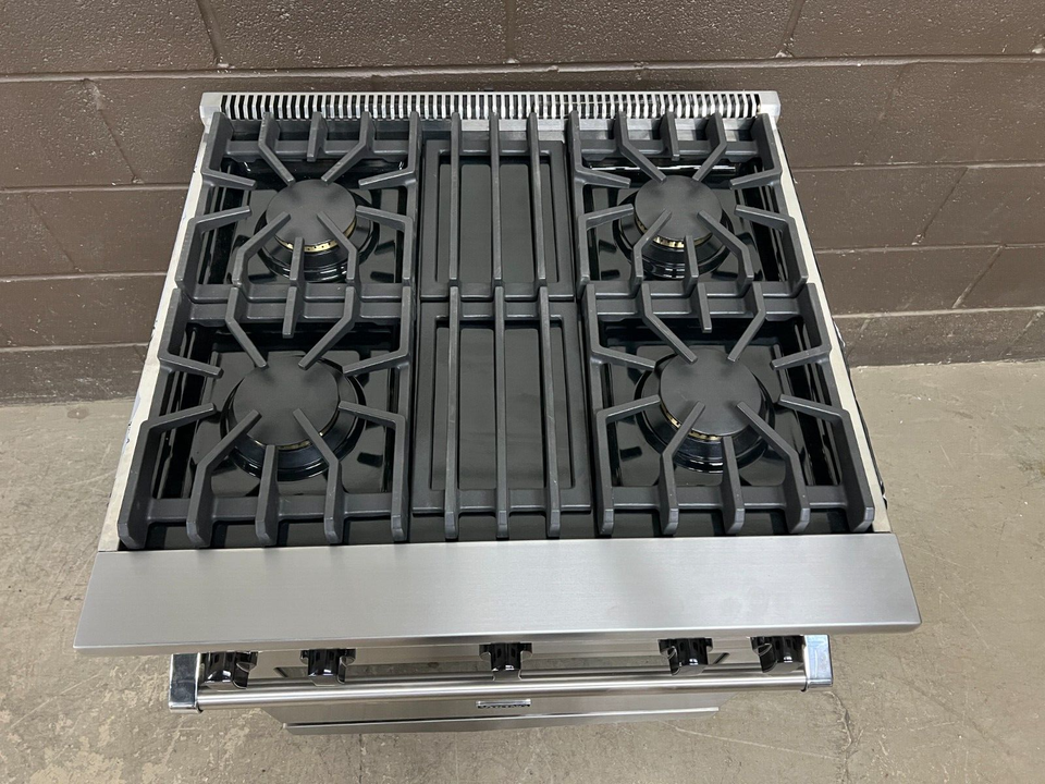Viking VGR5304BSS - 30" Professional Gas Range 4 Burners 5 Series | eBay