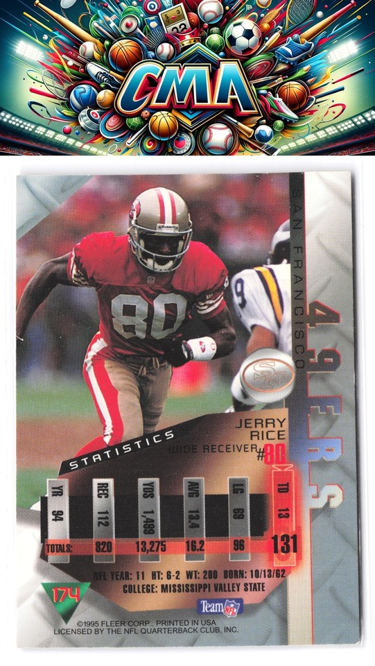 1995 Fleer Metal #174 Jerry Rice | eBay