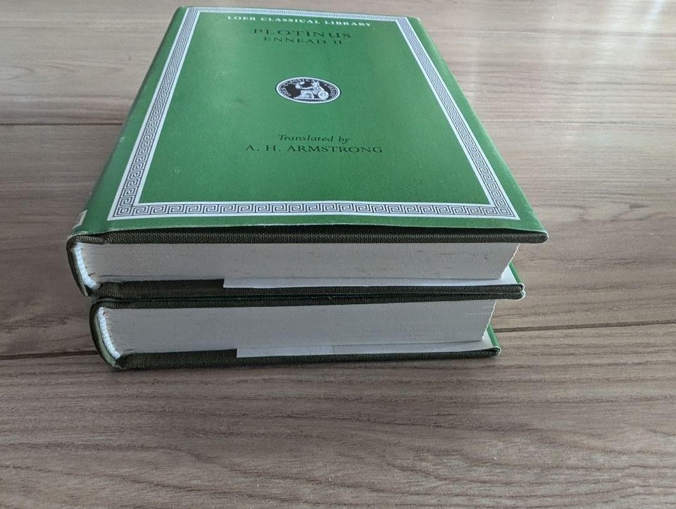 Plotinus Ennead II & III A.H. Armstrong Loeb Classical Library 2nd Ed ...