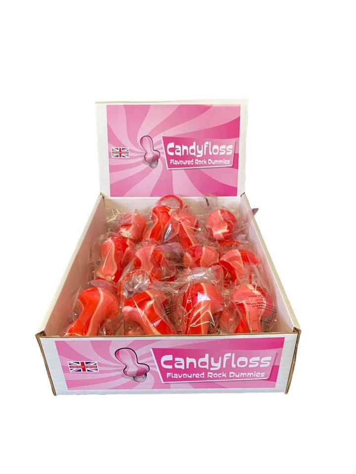 XL Candy Floss Rock Dummies Dummy Retro Candy Sweets Uk Made HandMade ...