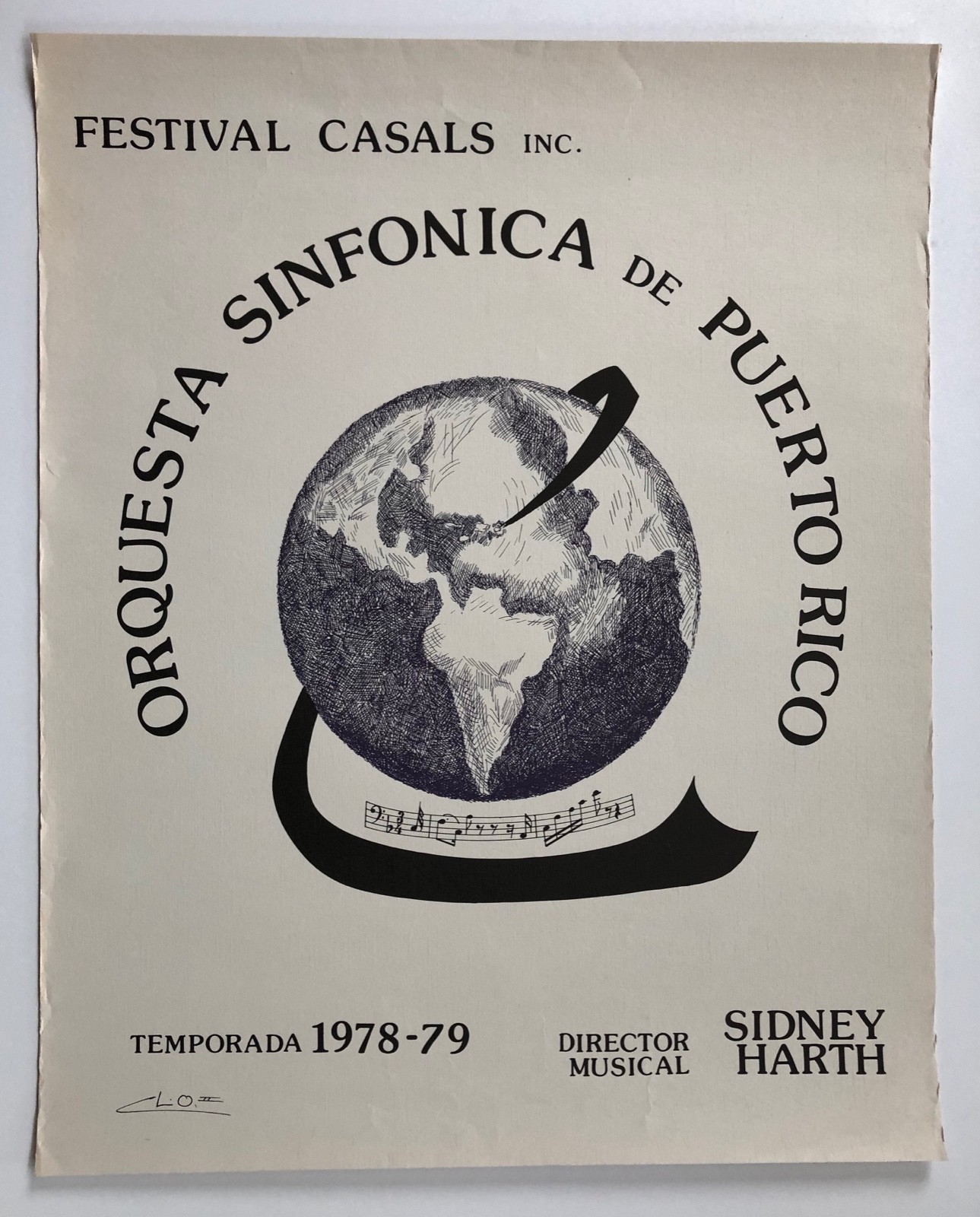 Cartel Poster Festival Casals Orquesta Sinfonica Temporada 1978-79 ...