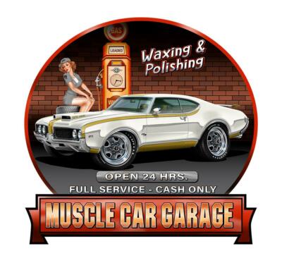 1969 Hurst Olds 442 Cutlass Garage Sign Wall Art Graphic Sticker | eBay