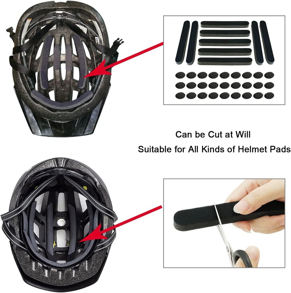 Aoutacc Helmet Padding Kit, Bicycle Replacement Universal Foam Pads ...