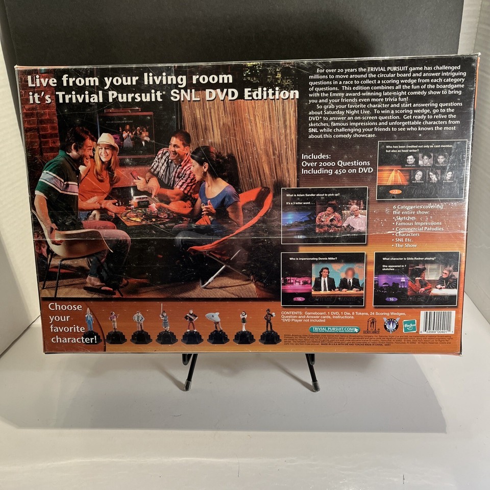 2004 Trivial Pursuit DVD SNL Edition Saturday Night Live Adult Trivia ...