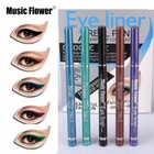 Music Flower Waterproof Eyeliner Pencil Liquid Eye liner Make Up Tattoo ...
