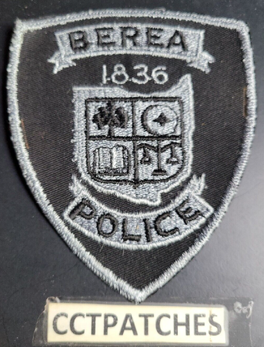 RARE BEREA, OHIO POLICE SUBDUED SHOULDER PATCH OH | eBay