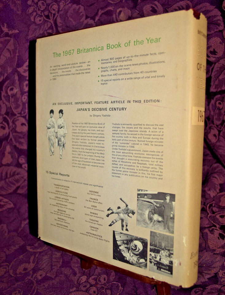 Encyclopedia Britannica Book Of The Year 1967 History Events from 1966 ...