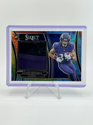 2023 Select KEATON MITCHELL #SWA-KMI TIE-DYE Rookie Patch /25 RC RAVENS ...