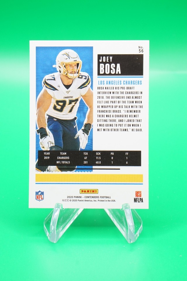 2020 Contenders Season Ticket #56 Joey Bosa Los Angeles Chargers DB8 | eBay