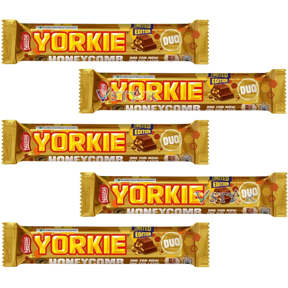 Yorkie Chocolate Honeycomb Milk Chocolate DUO Bar 66g | eBay UK