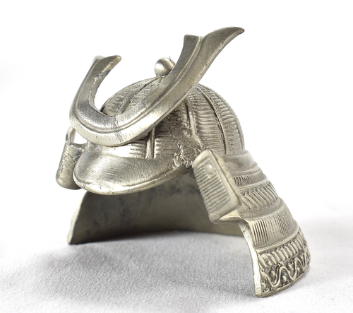 Japanese Miniature Pewter Metal Kabuto Shogun Samurai Helmet | eBay